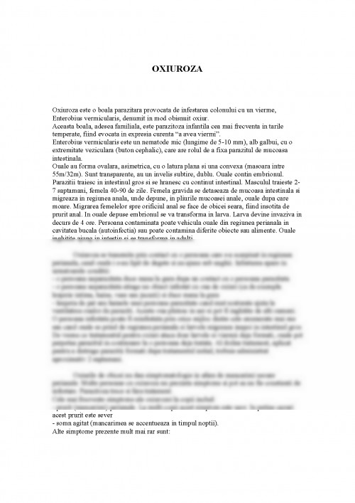 Referat: Oxiuroza (#296461)