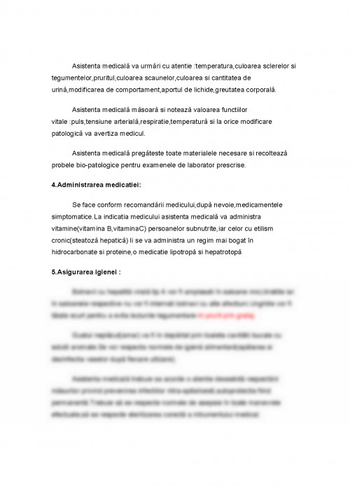 Referat: Rolul asistenței medicale în îngrijirea bolnavului de hepatită ...