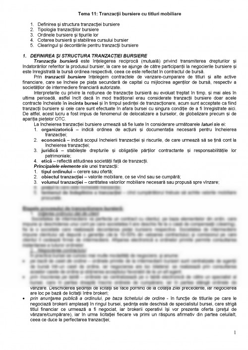 Proiect: Tranzacții Bursiere cu Titluri Mobiliare (#298344)