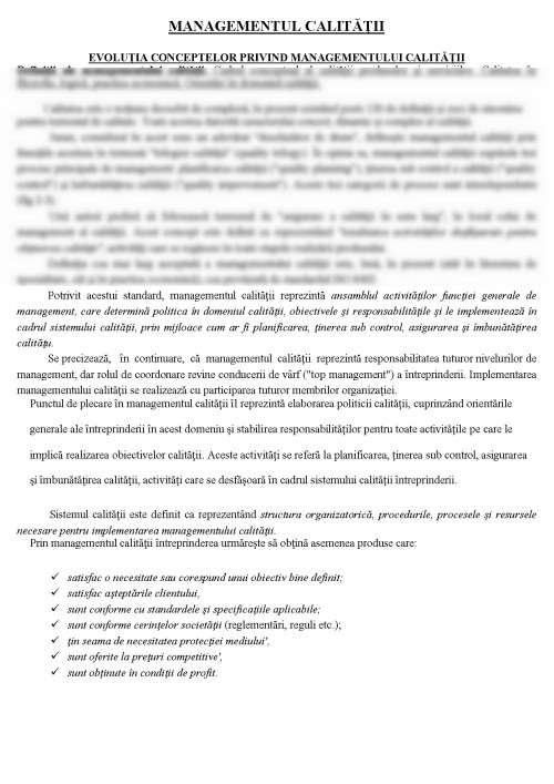 Curs: Managementul Calității (#313243)