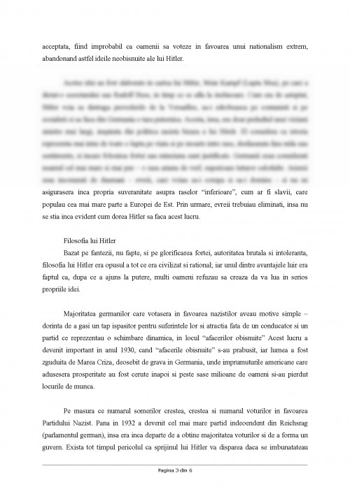Referat: Hitler și Nazismul (#313996)