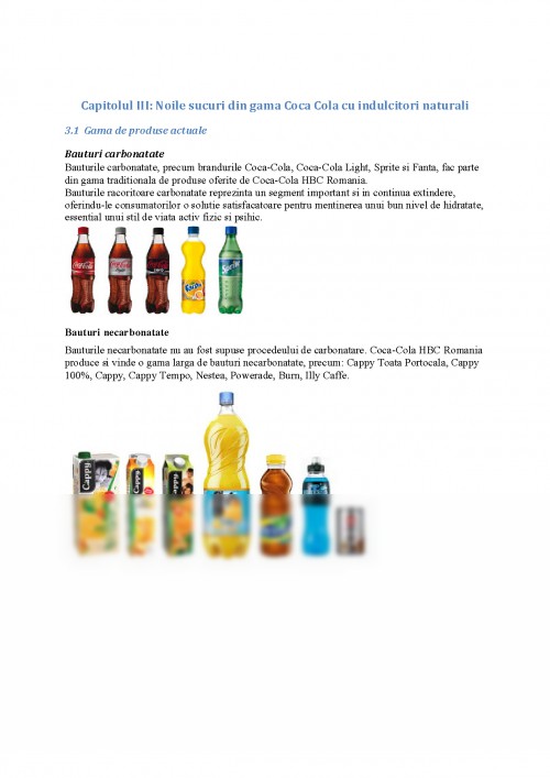 Proiect: SC Coca-Cola HBC SRL - managementul inovării (#314317)