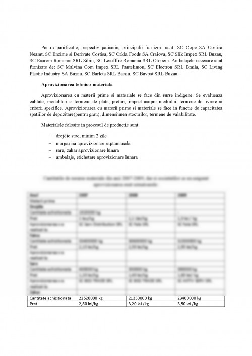 Proiect: Sistemul logistic al intreprinderii agroalimentare SC Boromir ...