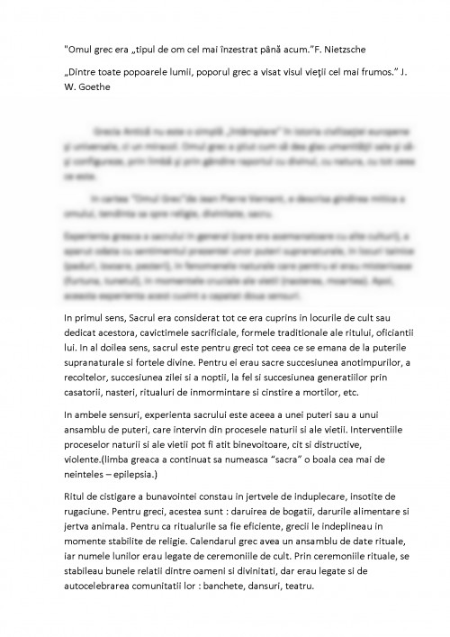 Referat: Omul Grec de Jean Pierre Vernant (#317082)