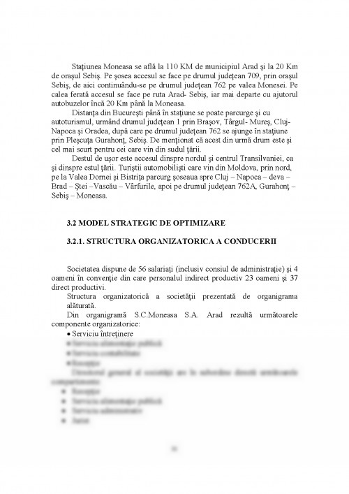 Licența: Structura organizatorică a unei stațiuni balneoclimaterice și ...