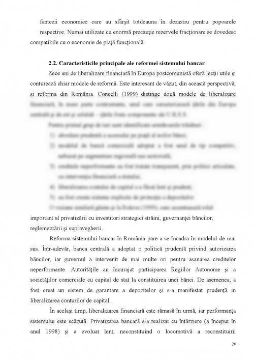 Licența: Prezentarea rolului și poziției unei bănci în sistemul bancar ...
