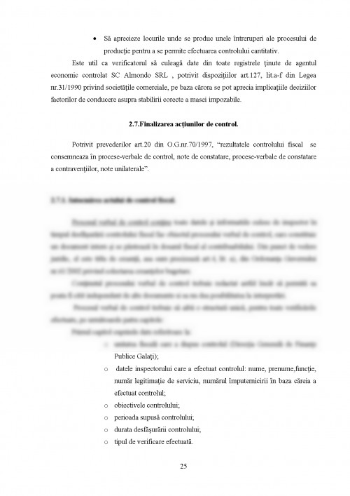 Licența: Conceptul de control fiscal, parte integrantă în controlul ...