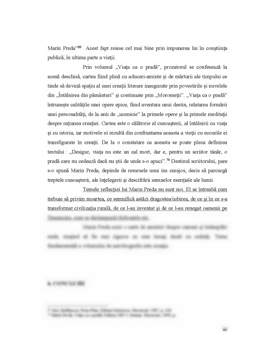 Licența: Realismul rural prezentat de Marin Preda (#322396)