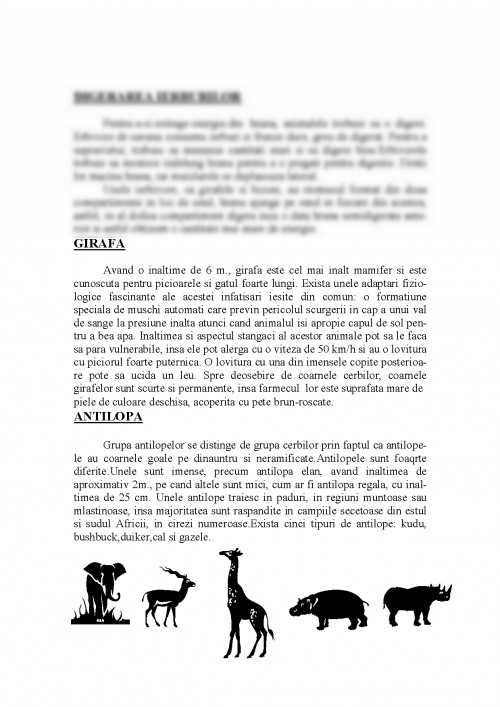 Referat: Animalele din savană (#322629)