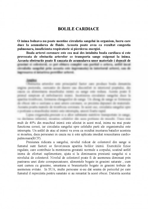 Referat: Bolile Cardiace (#322643)