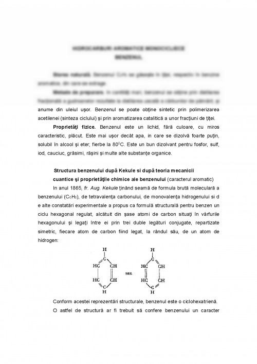 Referat: Benzenul (#322838)