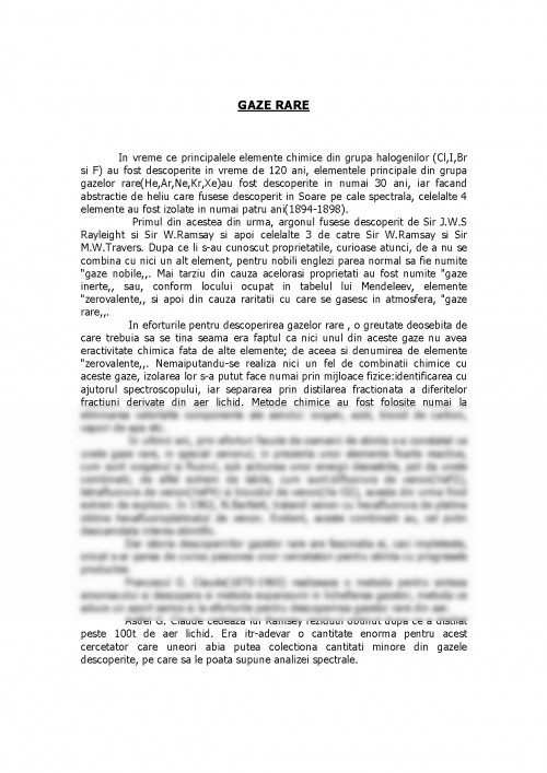 Referat: Gaze rare (#322852)