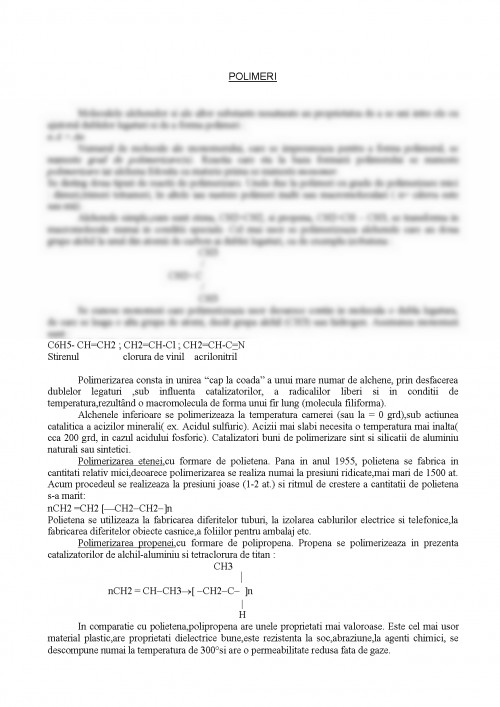 Referat: Polimeri (#322917)