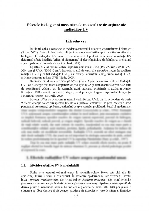 Referat: Efectele biologice ale radiațiilor (#323503)
