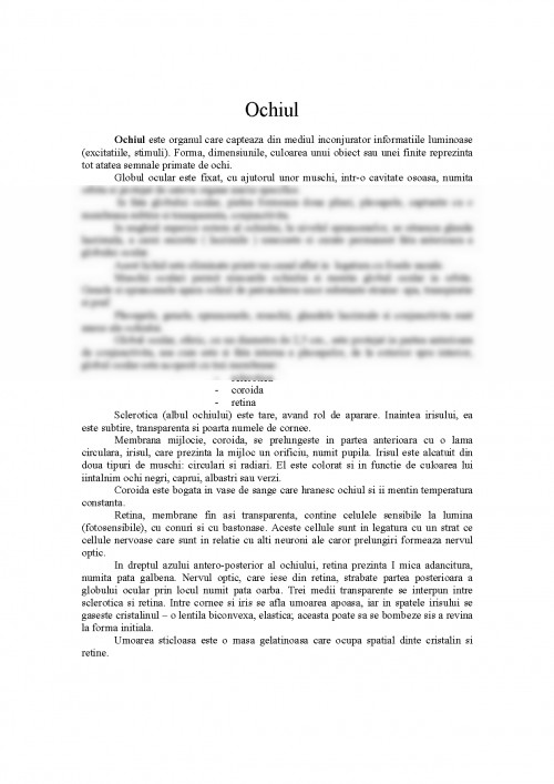 Referat: Despre Ochi (#323745)