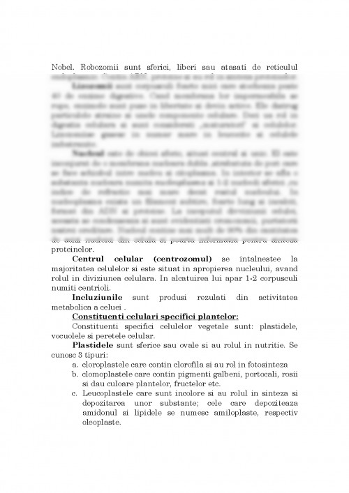 Referat: Structura celulei (#323910)