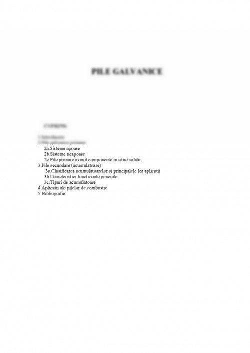 Referat: Pile galvanice (#324062)