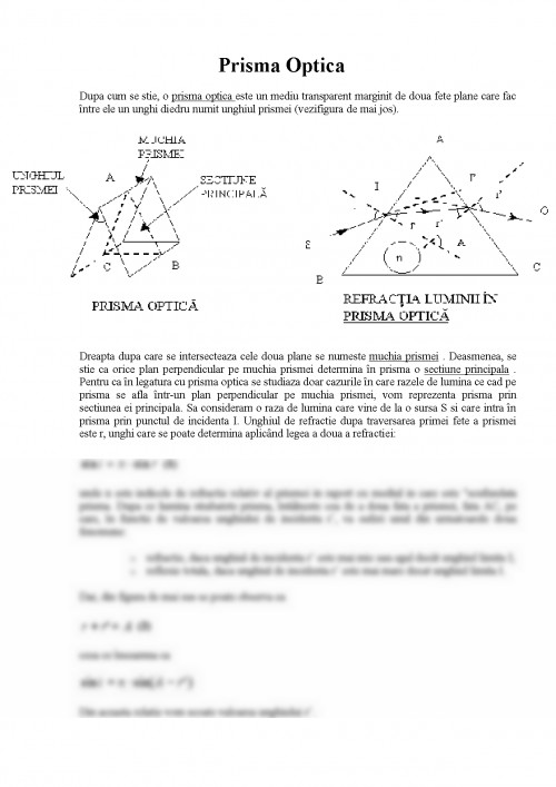Referat: Prismă optică (#325070)