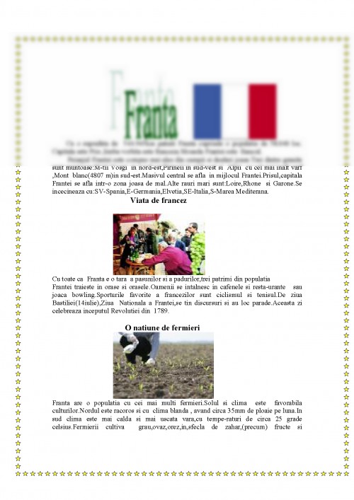 Referat: Franța - o țară prosperă (#325327)