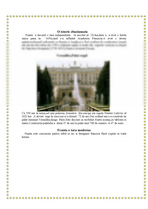 Referat: Franța - o țară prosperă (#325327)