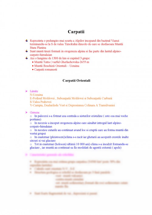 Referat: Geografia României (#325334)