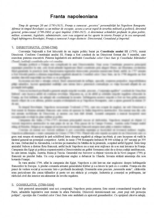 Referat: Franța napoleoniană (#325933)