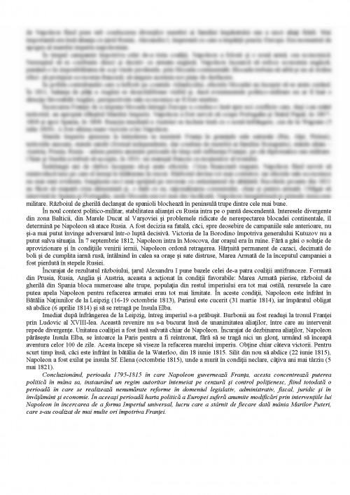 Referat: Franța napoleoniană (#325933)