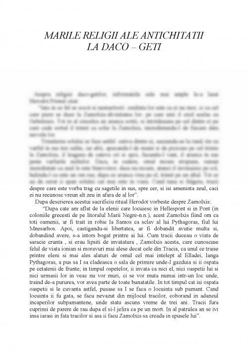 Referat: Marile religii ale antichității (#326040)