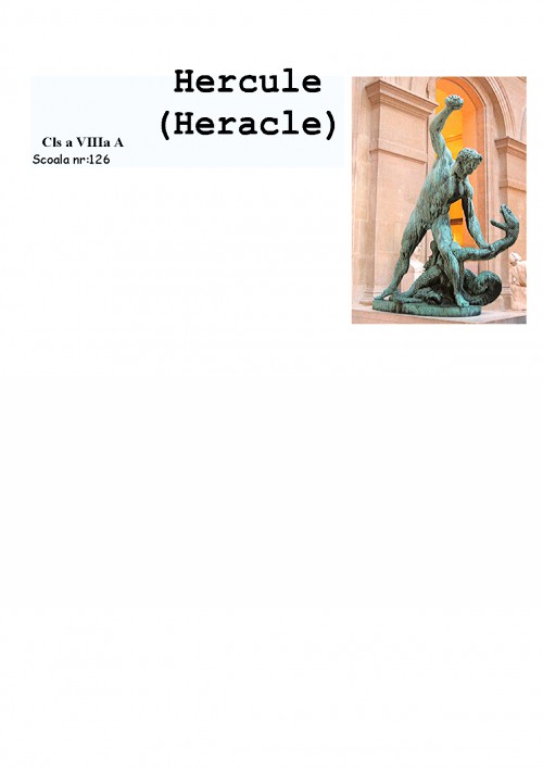 Referat: Muncile lui Hercule (#326066)