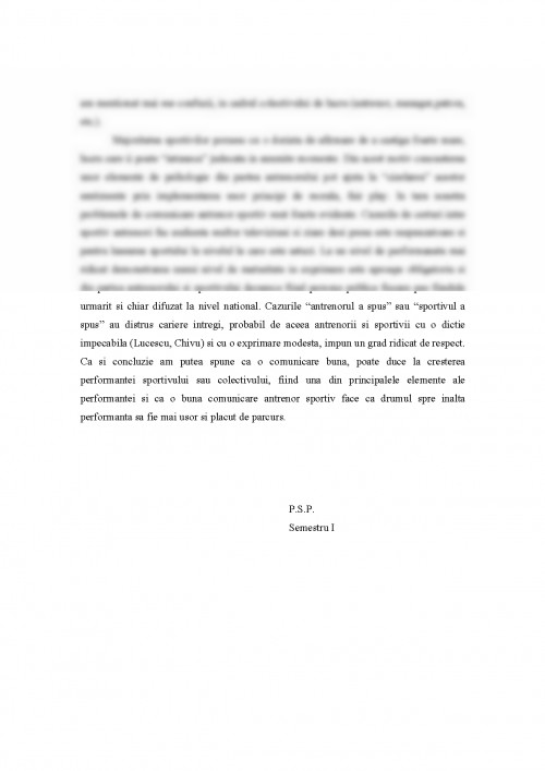 Referat: Comunicarea sportiv-antrenor (#326706)