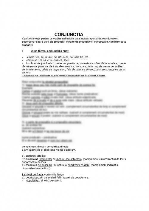 Referat: Conjuncția (#327269)