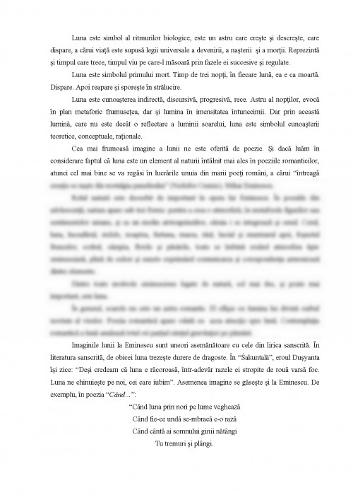 Referat: Mihai Eminescu Luna - demonul străveziu (#327767)