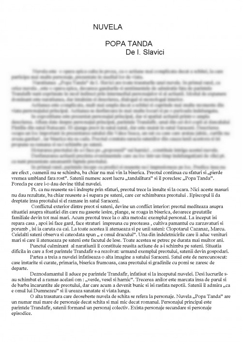 Referat: Nuvela Popa Tanda (#327896)