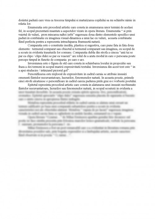 Referat: O rămâi de Mihai Eminescu (#327897)