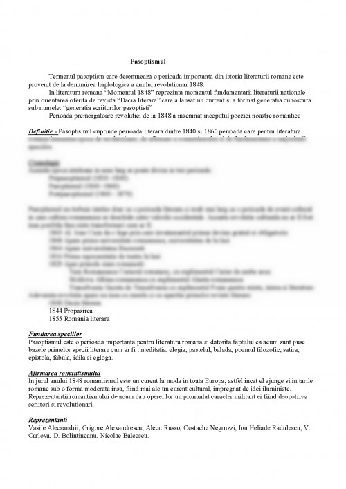 Referat: Pașoptism (#327965)