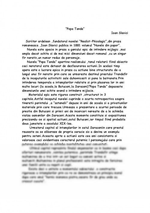 Referat: Popa Tanda (#327994)