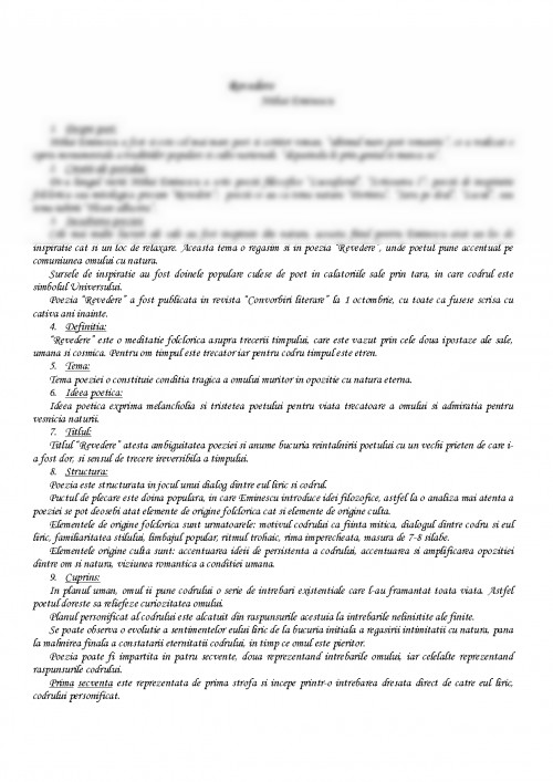 Referat: Revedere (#328059)