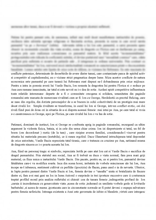 Referat: Romanul obiectiv modern - Ion de Liviu Rebreanu (#328081)