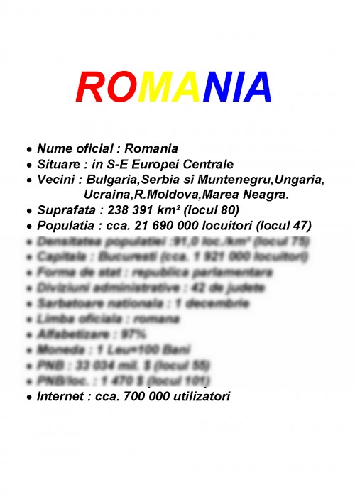 Referat: România Generalizare (#328416)