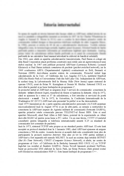Referat: Istoria Internetului (#328512)