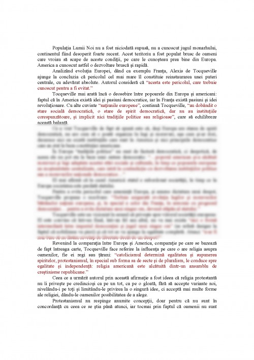 Referat: Alexis de Tocqueville (#329048)