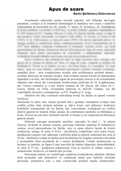 Referat: Apus De Soare (#329052)