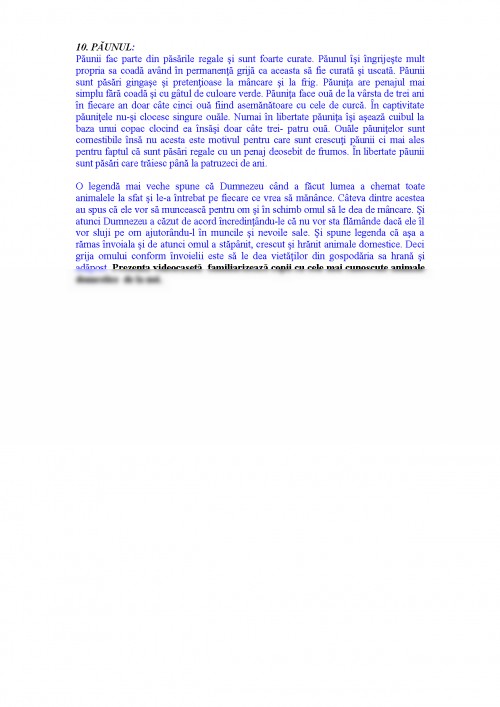 Referat: Animale Domestice (#329389)