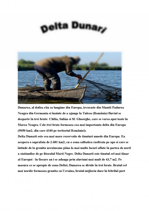 Referat: Dunărea (#329432)