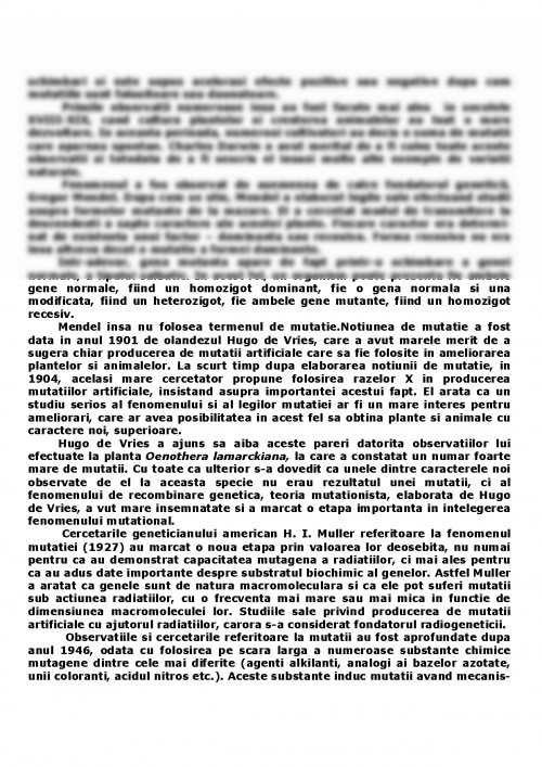 Referat: Mutații genomice și cromozomiale (#329488)