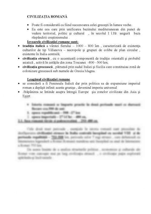 Referat: Civilizația Romană (#329980)