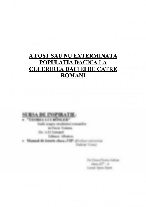 Referat: Teoria Imigrationista (#330360)