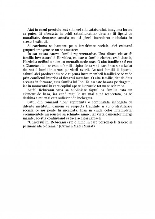 Referat: Imaginea satului românesc în romanul Ion (#330706)