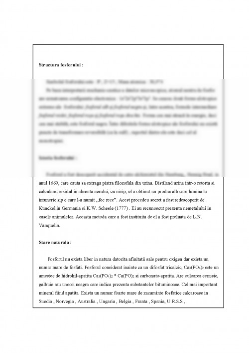 Referat: Fosforul (#331365)