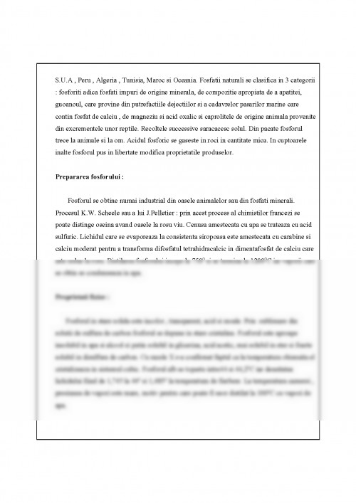 Referat: Fosforul (#331365)